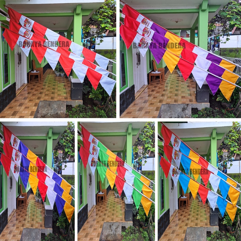 Jual BENDERA UMBUL-UMBUL GERGAJI WARNA WARNI GARUDA | Shopee Indonesia