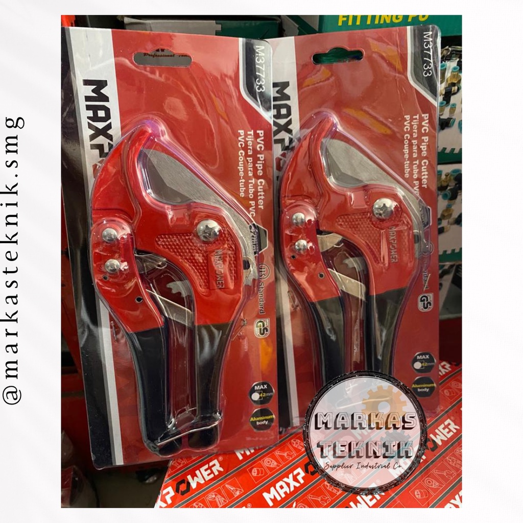 Jual MAXPOWER PVC Pipe Cutter 42 MM / Pemotong Pipa Paralon Otomatis ...