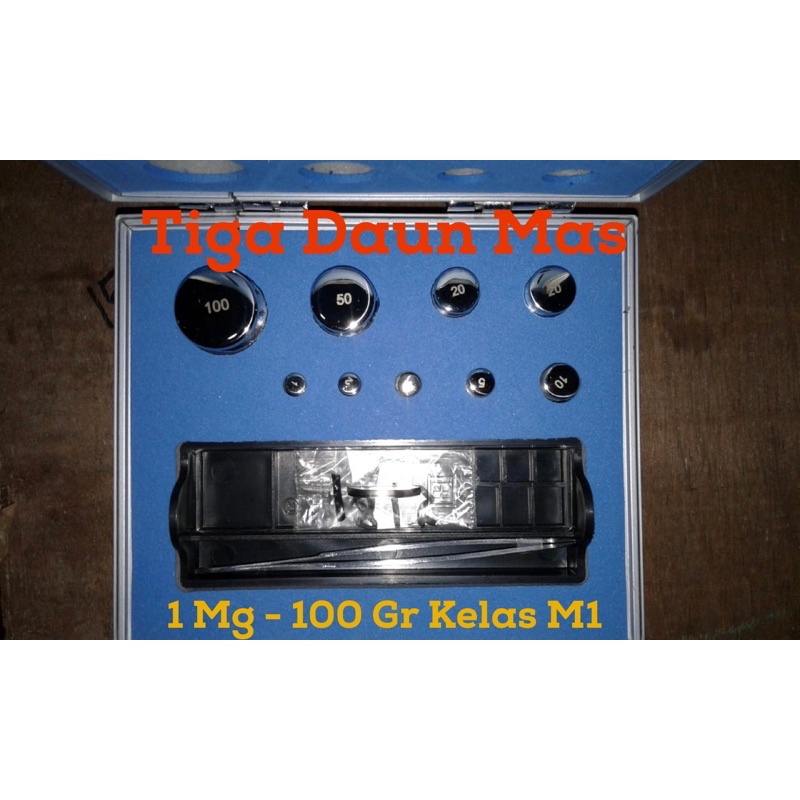 Jual Batu Timbangan Stainless Sonic 1 Mg - 100 Gram Kelas M1 Anak Timbangan Stainless Sonic 1 Mg ...