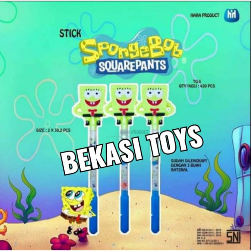 Jual Mainan Anak Stick Led Karakter ( Spongebob ) | Shopee Indonesia