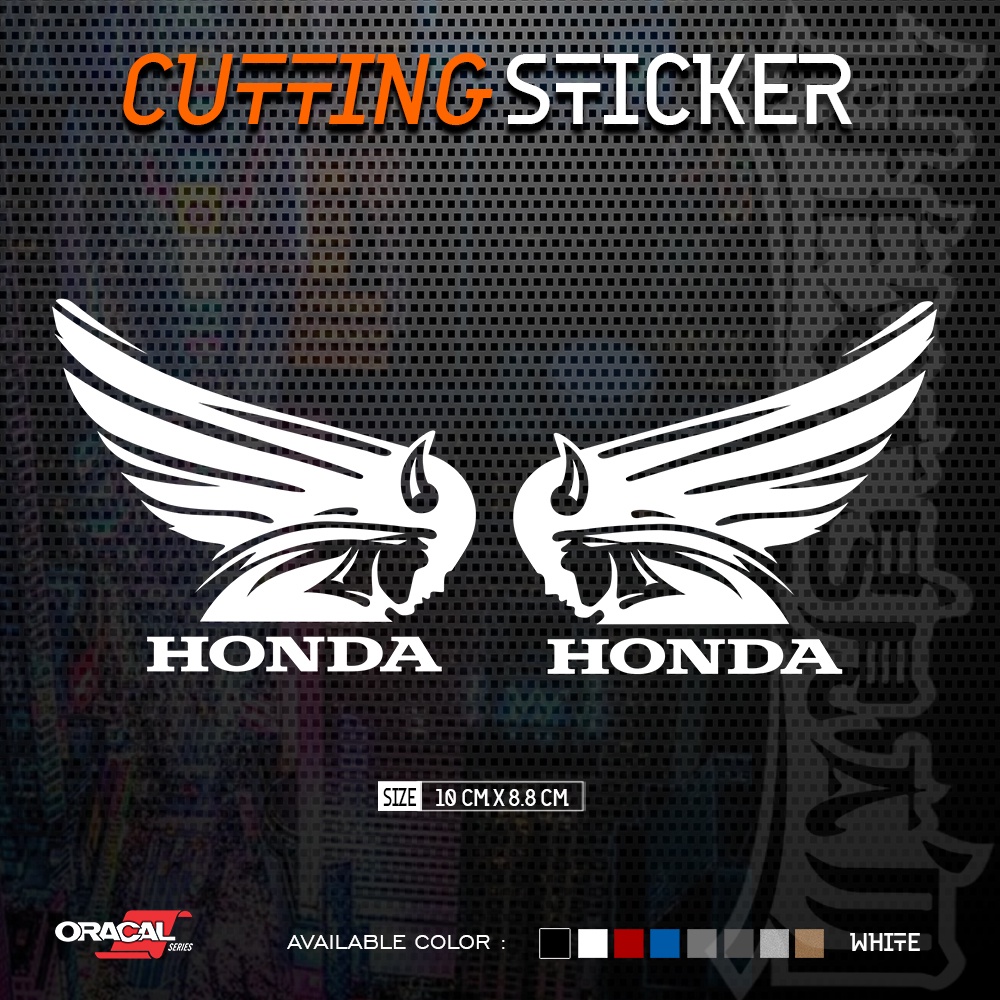 Jual Cutting Sticker Honda Wing Logo Sepasang | Stiker Cutting Honda ...