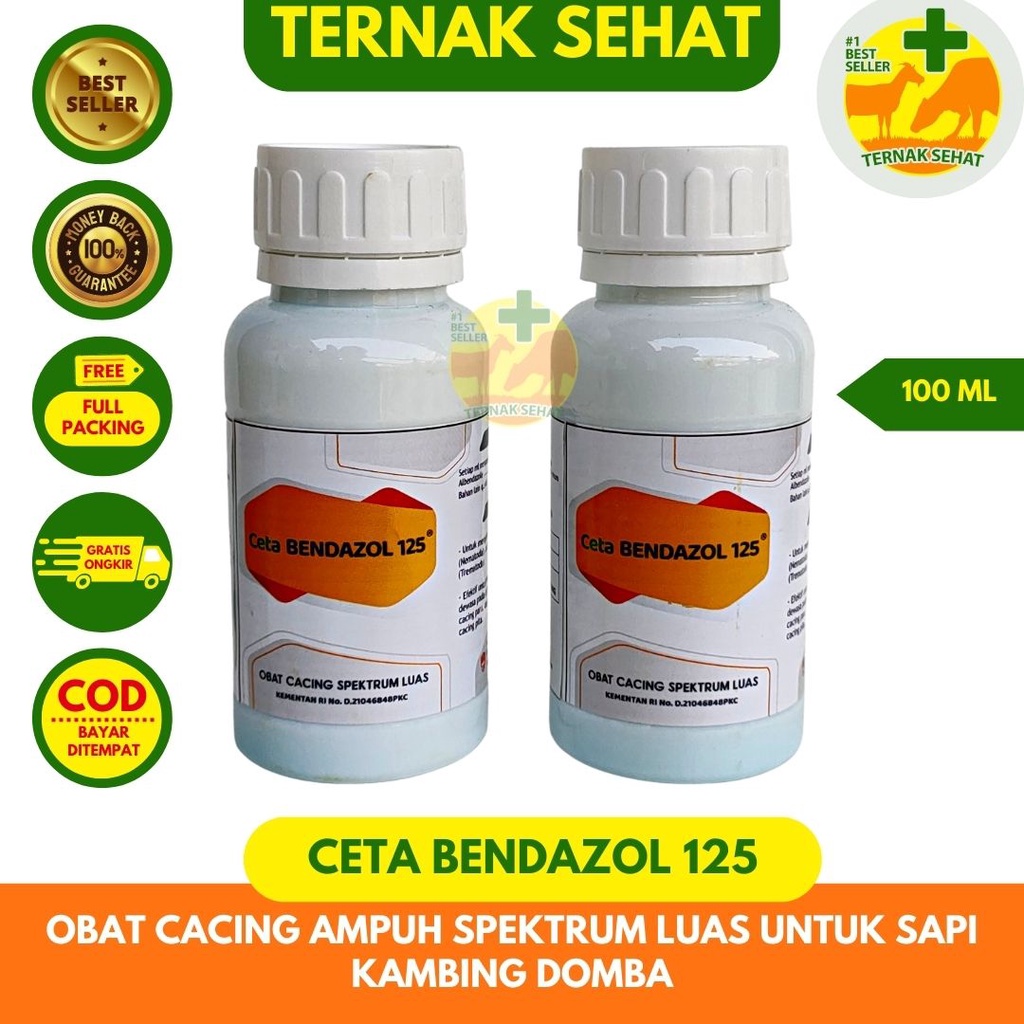 Jual CETA BENDAZOL 125 100 ml - Obat Cacing Ampuh sapi kambing domba ...