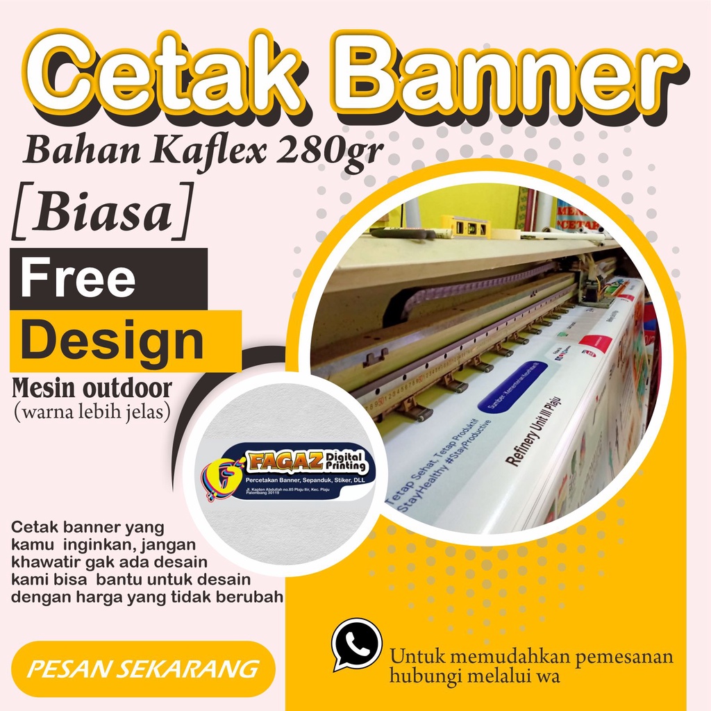 Jual Cetak Banner / Spanduk / Baliho / Backdrop (bahan KAFLEX Best 280gr) | Shopee Indonesia