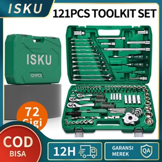Jual ISKU Kunci Shock Set 82pcs Tool Kit 37/61/82pcs termasuk Kunci ring pas set Dan Mata Shock ...