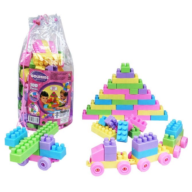 Jual Dijual Lego Anak Goldkids Ukuran Besar Isi 100Pcs / Mainan Edukasi ...
