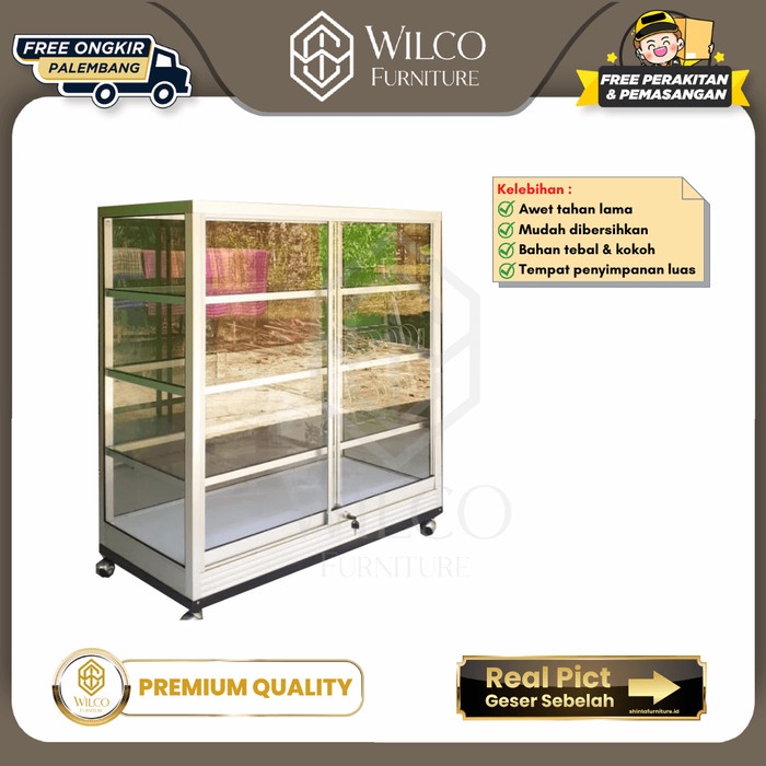 Jual Rak Etalase Jam Tangan 4 Rak Aluminium / Etalase Warung Sembako ...