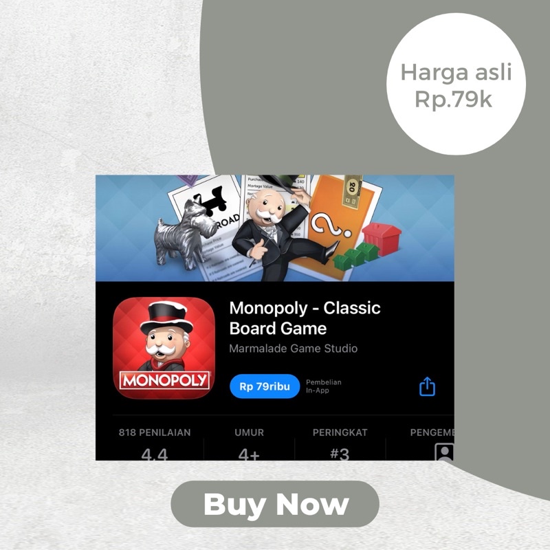 Jual Monopoly - iOS Lifetime Terbaru | Shopee Indonesia