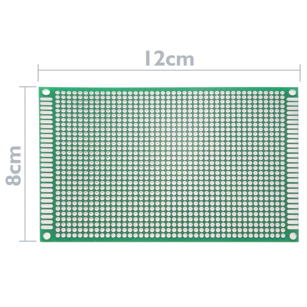 Jual PCB dot matrix lubang Double Layer Through Hole 8x12cm FR4 ...