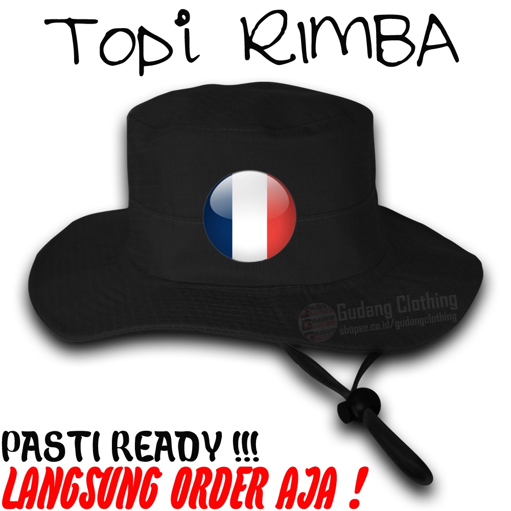 Jual Topi Rimba France Bendera Topi Perancis Flag Topi Lapangan ...