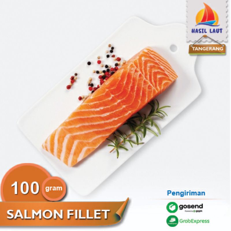 Jual Salmon Fillet 100 gram (Skin On & Skinless) | Shopee Indonesia