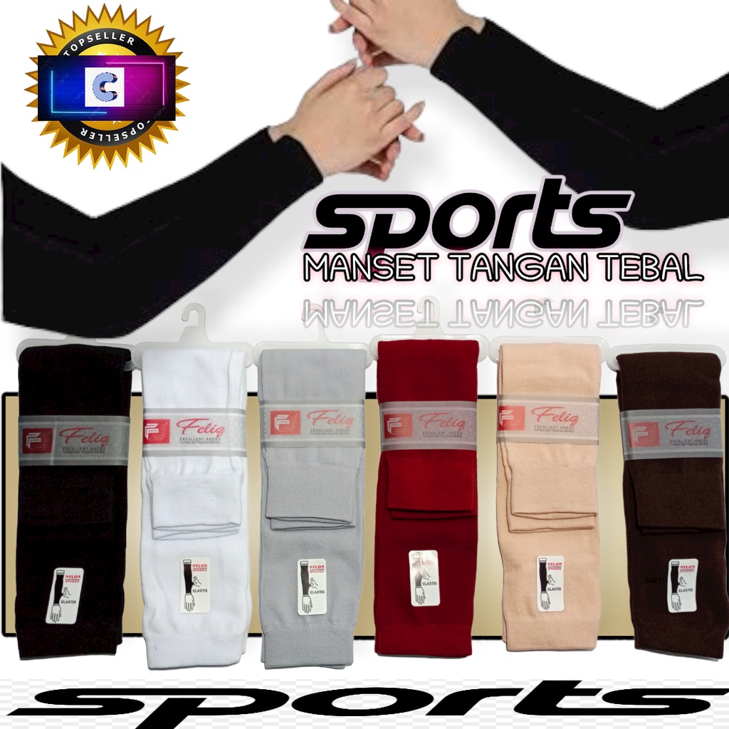 Jual Manset Tangan Tebal Berkualitas/ Manset Tangan Polos/ Sarung ...