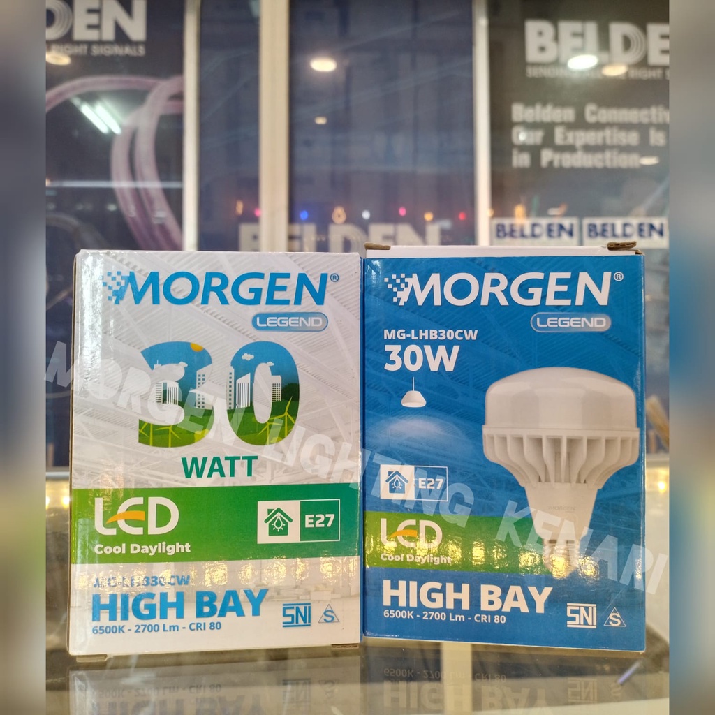 Jual LAMPU SOROT HIGHBAY LED 30W E27 MORGEN LAMPU PROYEK HIGHBAY 30W ...