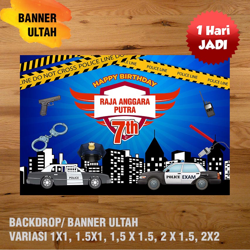 Jual POLISI BANNER/ BACKDROP/ SPANDUK ULANG TAHUN UL-TAH | Shopee Indonesia