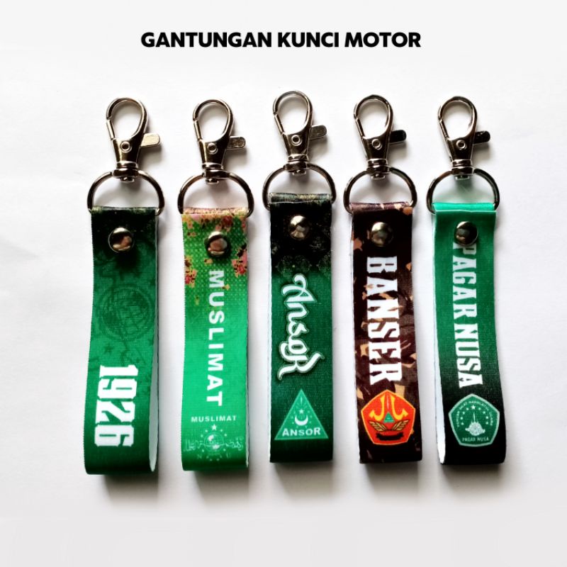 Jual Gantungan Kunci / Ganci Motor/ Ganci Mobil NU Nahdlatul Ulama Banser Ansor Muslimat Fatayat ...