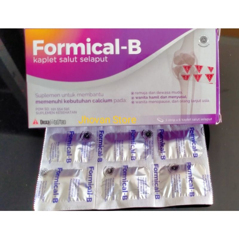 Jual FORMICAL-B 6 tablet ~ Memenuhi kebutuhan Kalcium pd Wanita hamil , menyusui & masa ...