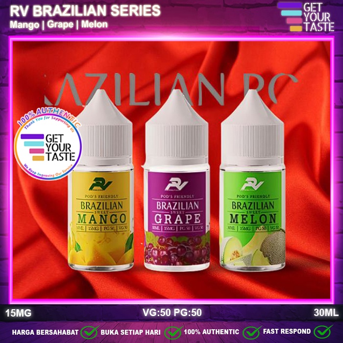 Jual Liquid RV Brazilian Series Pods Friendly 30ML Salt by Khalifa ...