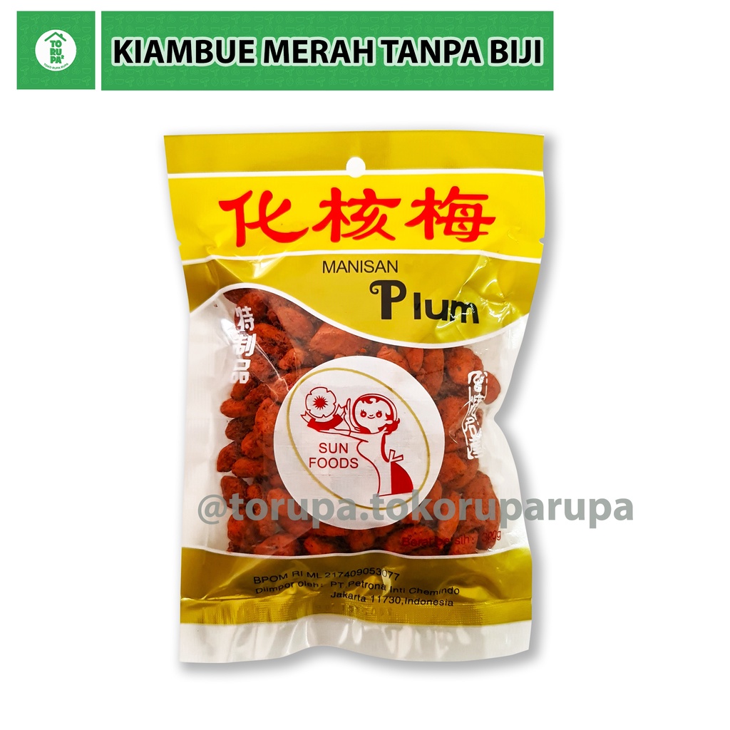 Jual Kiamboy Merah Tanpa Biji 300g Manisan Plum Somboy Somboi Kiamboi ...
