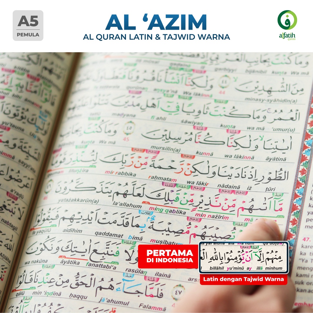 Jual Quran Terjemah Tajwid Per Ayat Latin Tajwid Perkata Rasm Utsmani Sedang AL AZIM A5 | Shopee ...