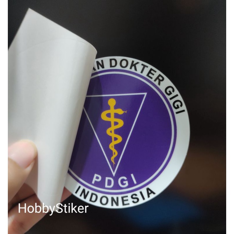 Jual Stiker PDGI persatuan dokter gigi tempel dalam kaca mobil type 2 ...