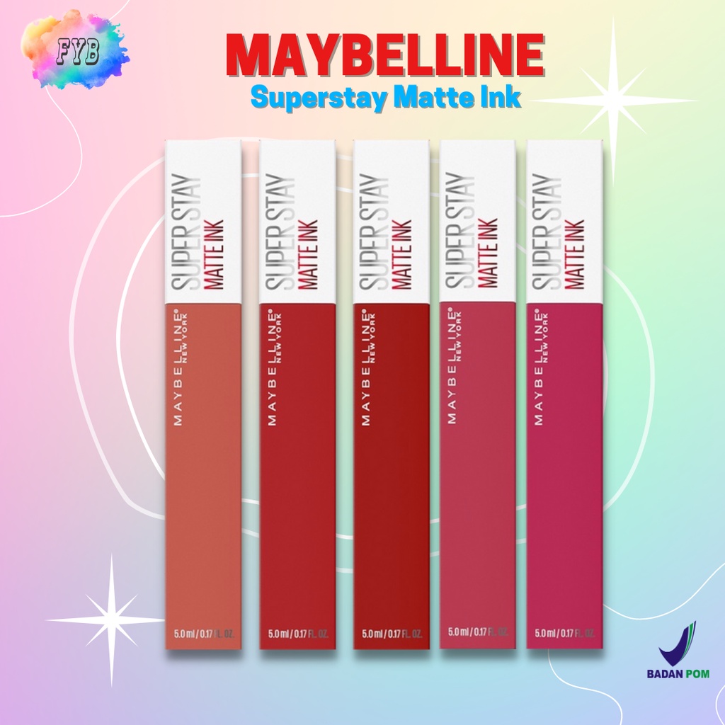 Jual Maybelline Superstay Matte Ink Liquid Matte Lipstick Waterproof Make Up Tahan16Jam ...