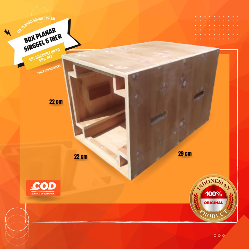 Jual Box Sound Planar Singgel 6 Inch Triplek 12 Mm | Shopee Indonesia