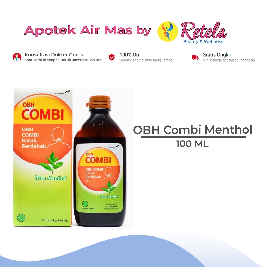 Jual Obh Combi Batuk Berdahak Menthol 100ml | Shopee Indonesia