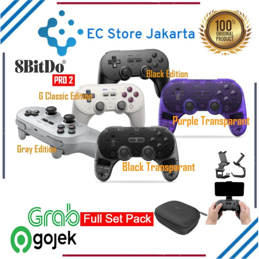Jual 8bitdo Pro 2 Wireless Gamepad Switch PC Android MacOs Joystick ...