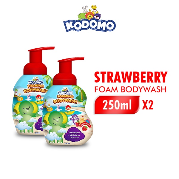 Jual Kodomo Sabun Mandi Strawberry Botol 2 x 250 mL | Shopee Indonesia