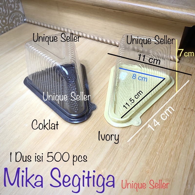Jual [1 Dus] Mika Kue Segitiga isi 500 pcs / Mika Cake Triangle / Mika ...