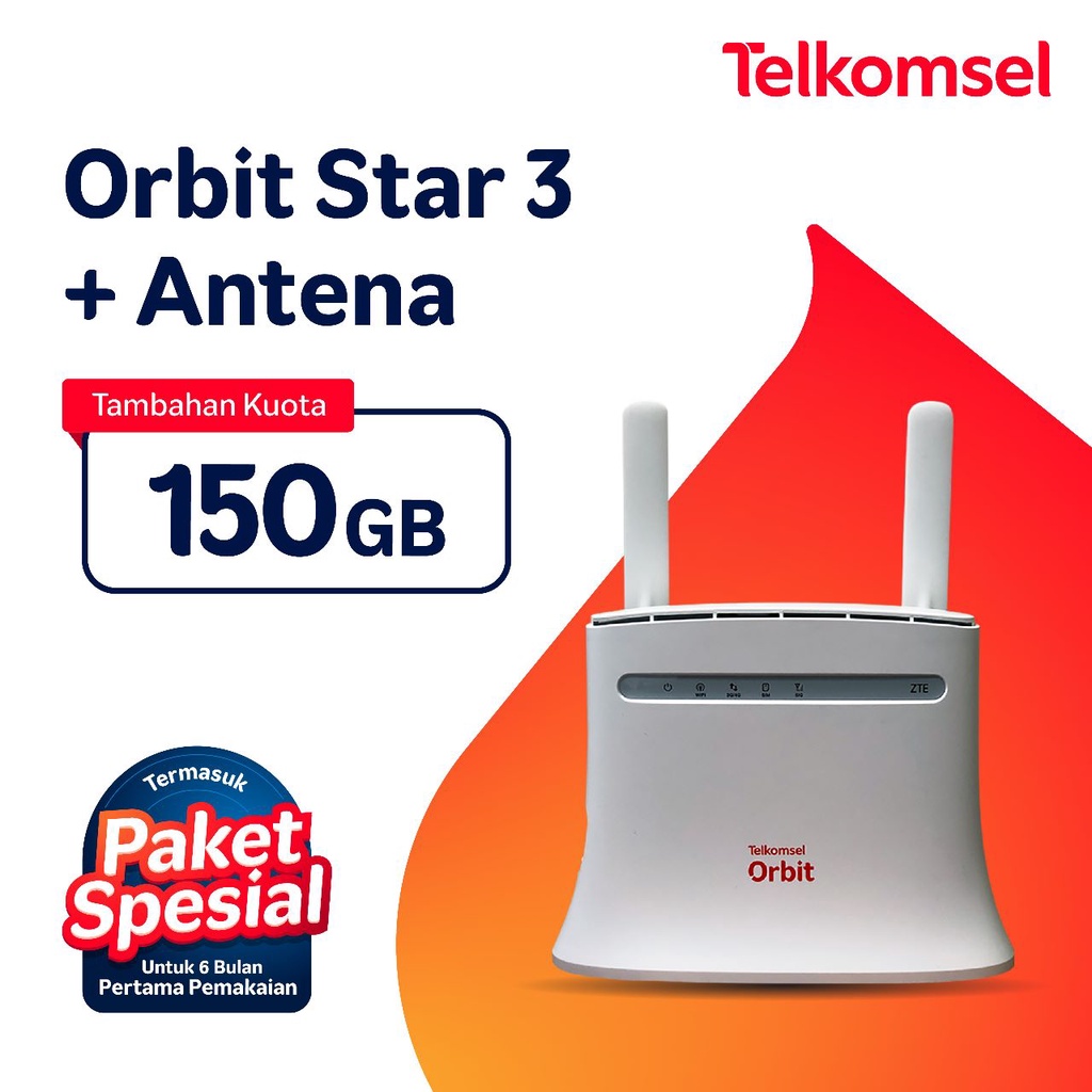 Jual Telkomsel Orbit Star 3 + Antena Modem WiFi 4G High Speed | Shopee ...
