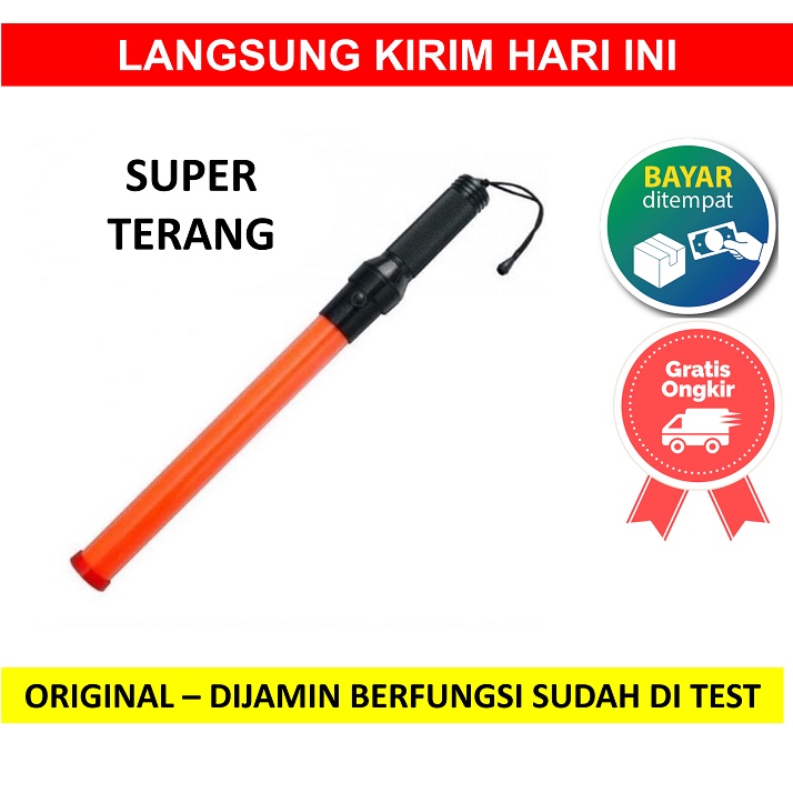 Jual Senter Parkir Tongkat Lampu Lalin Stik Tukang 41cm 41 cm Lalu ...
