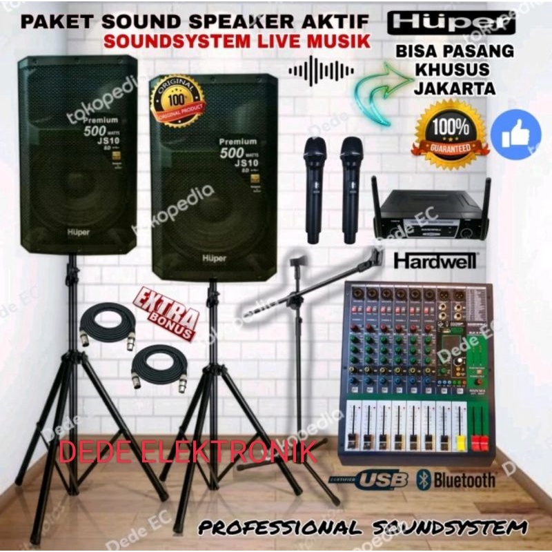 Jual PAKET SOUND SYSTEM LIVE MUSIK SPEAKER AKTIF 15 INCH | Shopee Indonesia