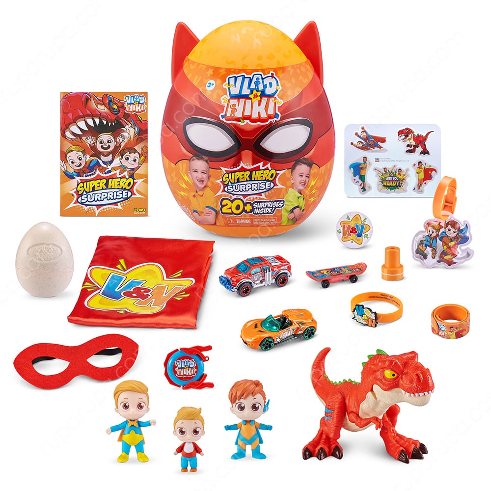 Jual Superhero Surprise Egg S1 Vlad and Niki Oranye | Shopee Indonesia
