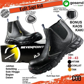 Jual Sepatu Safety Boots Pria Wanita Original Sevenpoint Septy Ujung ...