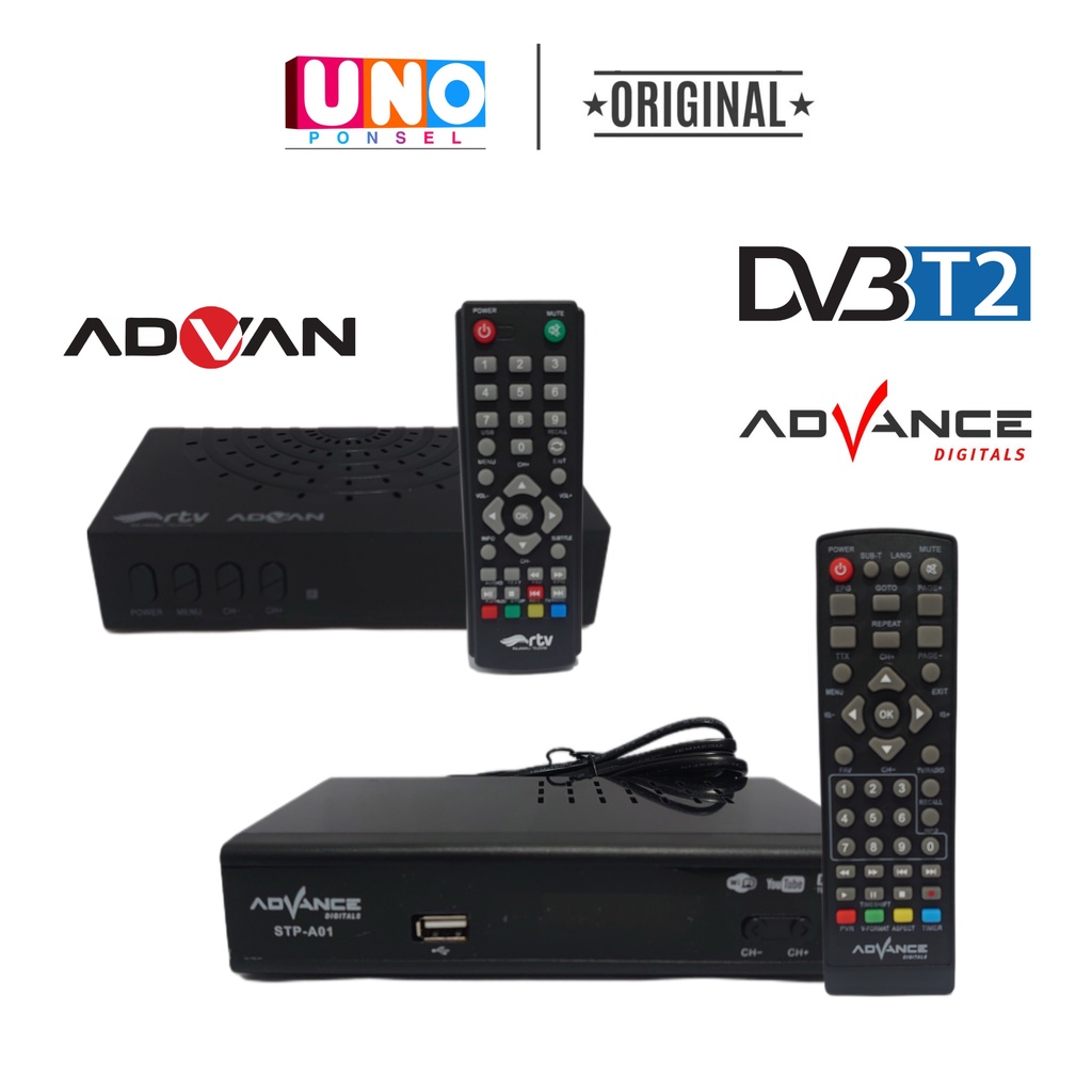 Jual Advan / Advance Set Top Box DVB T2 TV Digital Receiver Full HD ...