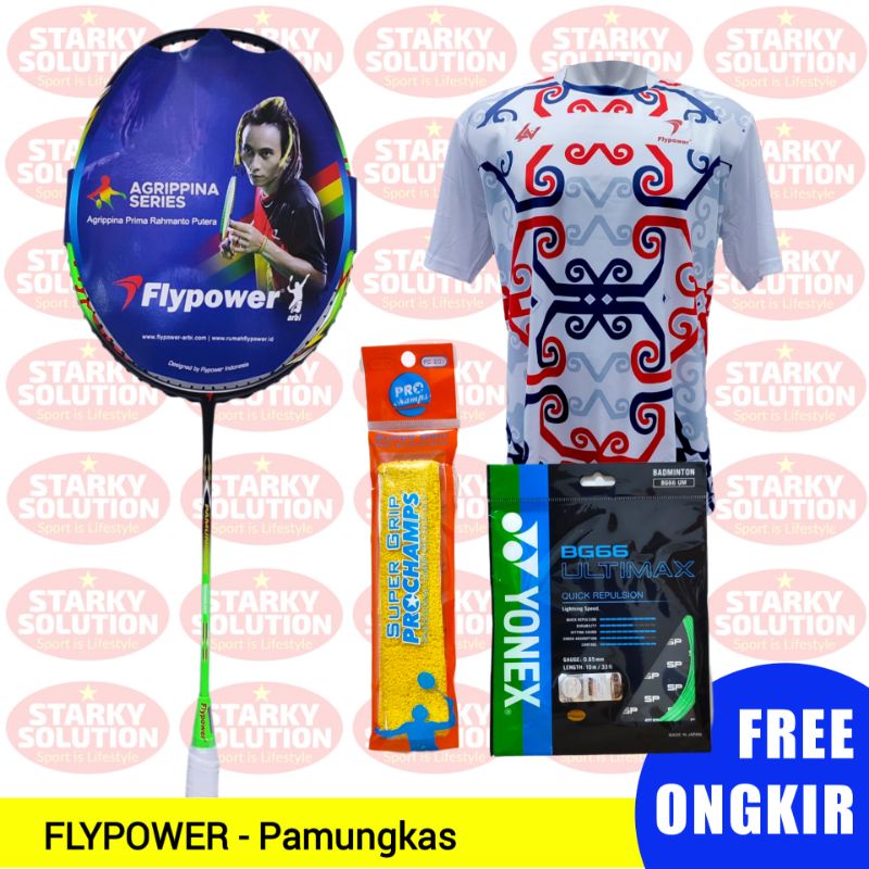 Jual Raket FLYPOWER PAMUNGKAS Bulutangkis Badminton Original | Shopee Indonesia