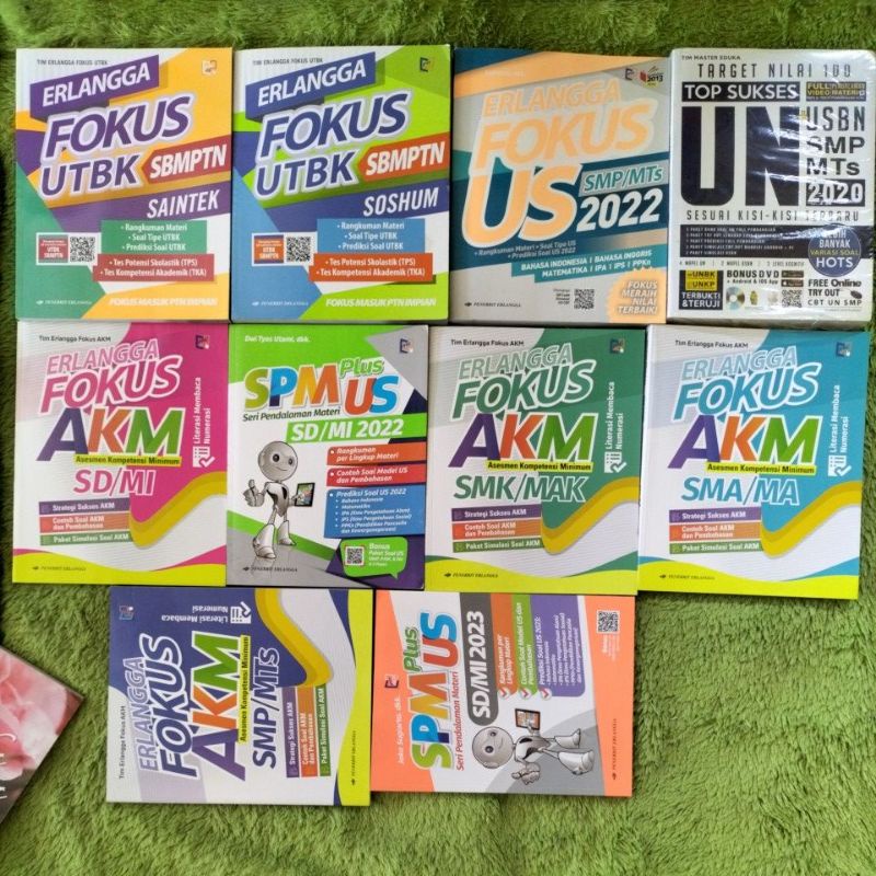 Jual ORIGINAL BUKU ERLANGGA FOKUS UTBK SBMPTN SAINTEK SOSHUM FOKUS US ...