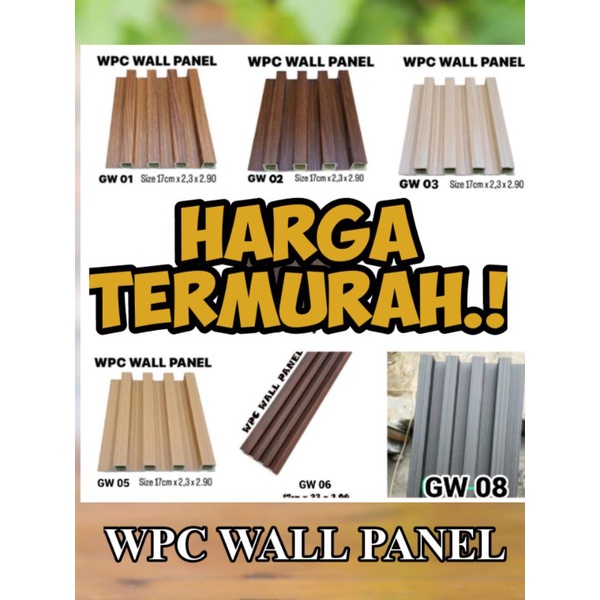 Jual Wpc Wall Panel GW | Kisi-kisi Premium | Hiasan Dinding | Harga ...
