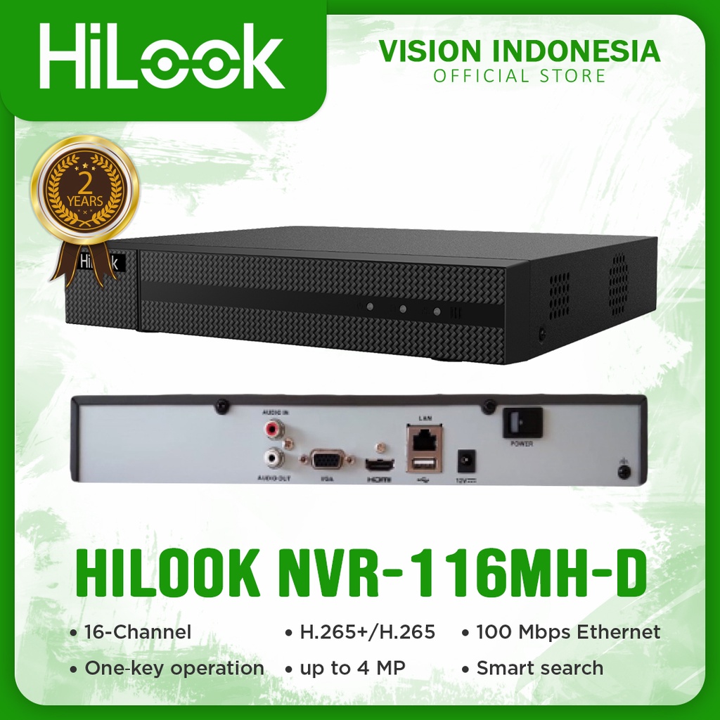 Jual NVR HILOOK HIKVISION 16CH 16 CHANNEL NVR-116MH-C NVR-116MH-D ...