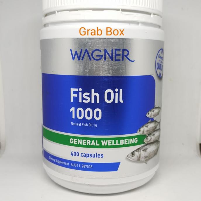Jual Wagner Fish Oil 1000mg 400 tablet minyak ikan omega 3 DHA EPA ...