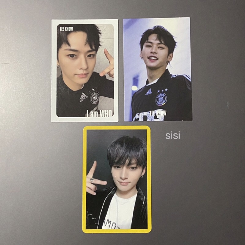 Jual Pc Lee Know I Am Who White Border Yellow Wood Stray Kids Album ...