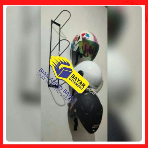 Jual HOLOW GANTUNGAN HELM VERTIKAL ISI 3 / GANTUNGAN HELM BESI PREMIUM ...