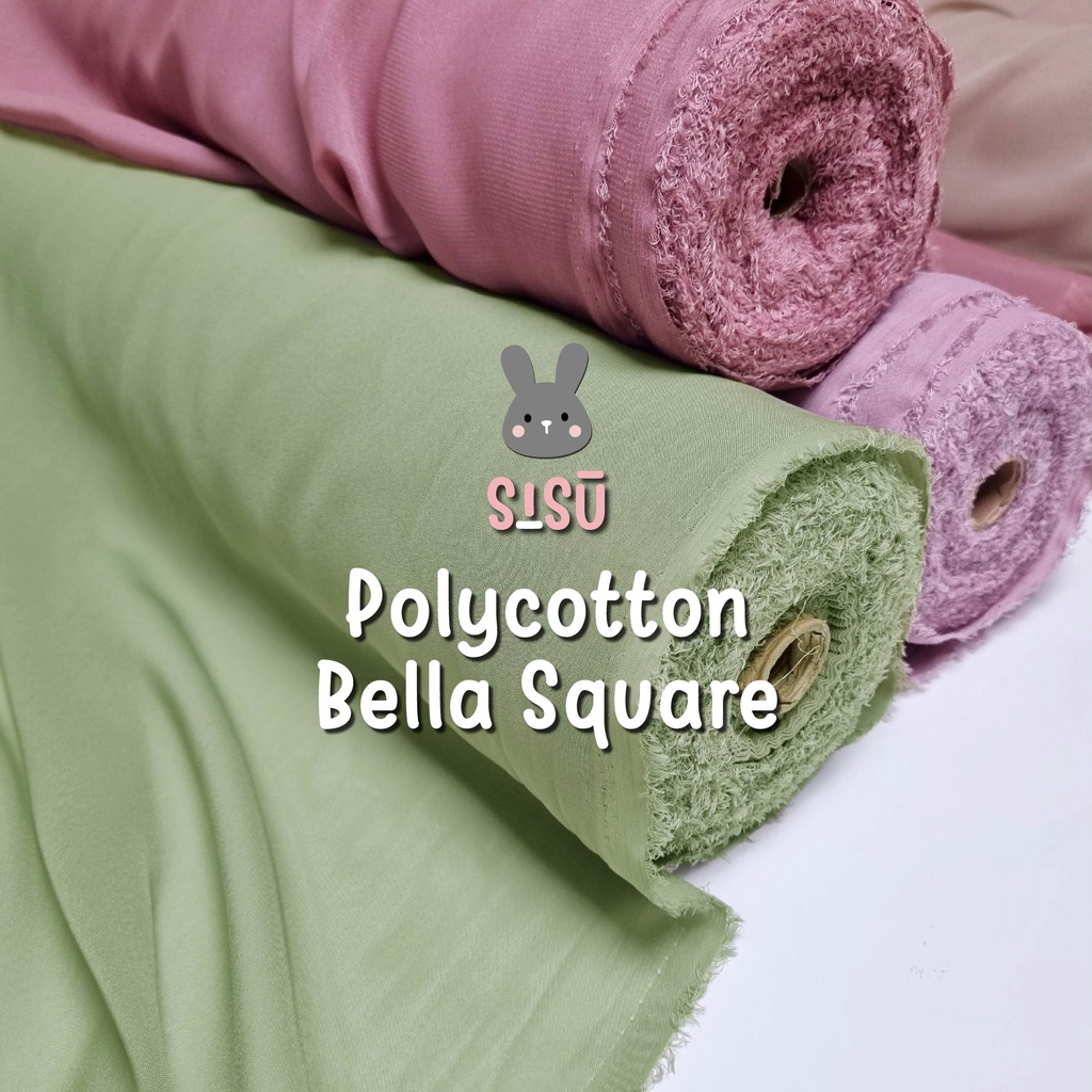 Jual 0,5 Meter Kain Bahan Polycotton Bella Square Meteran Double ...