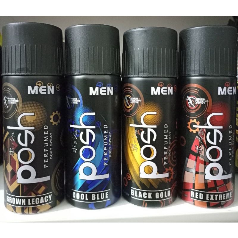 Jual Posh men 150ml// Posh men body spray 150ml | Shopee Indonesia