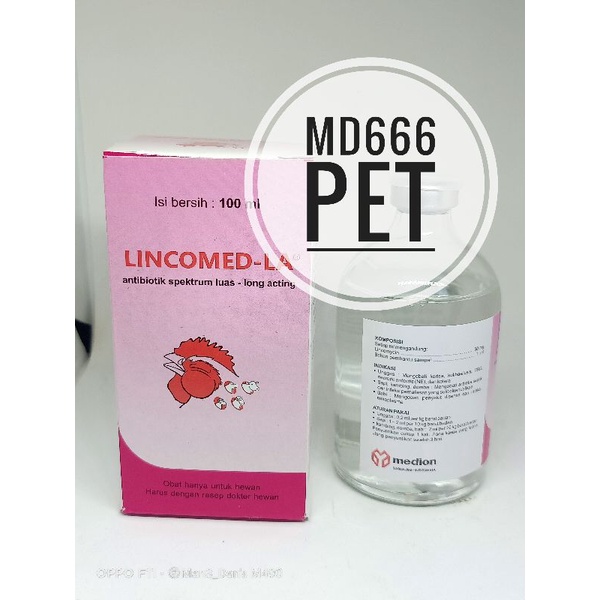 Jual LINCOMED LA 100 ml Long Acting, Antibiotik MEDION | Shopee Indonesia