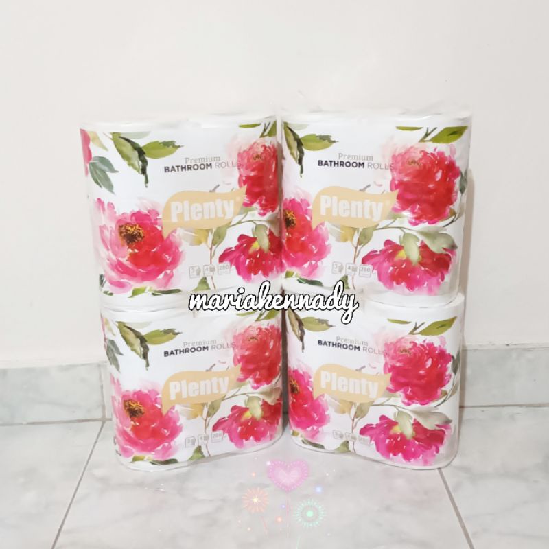 Jual Toilet Tissue Roll Gulung Plenty Bathroom Rolls 1 pack isi 4 tebal ...