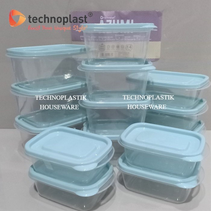 Jual TECHNOPLAST New Azumi Grande Set Of 14pcs | Sealware Penyimpanan Dapur | Shopee Indonesia