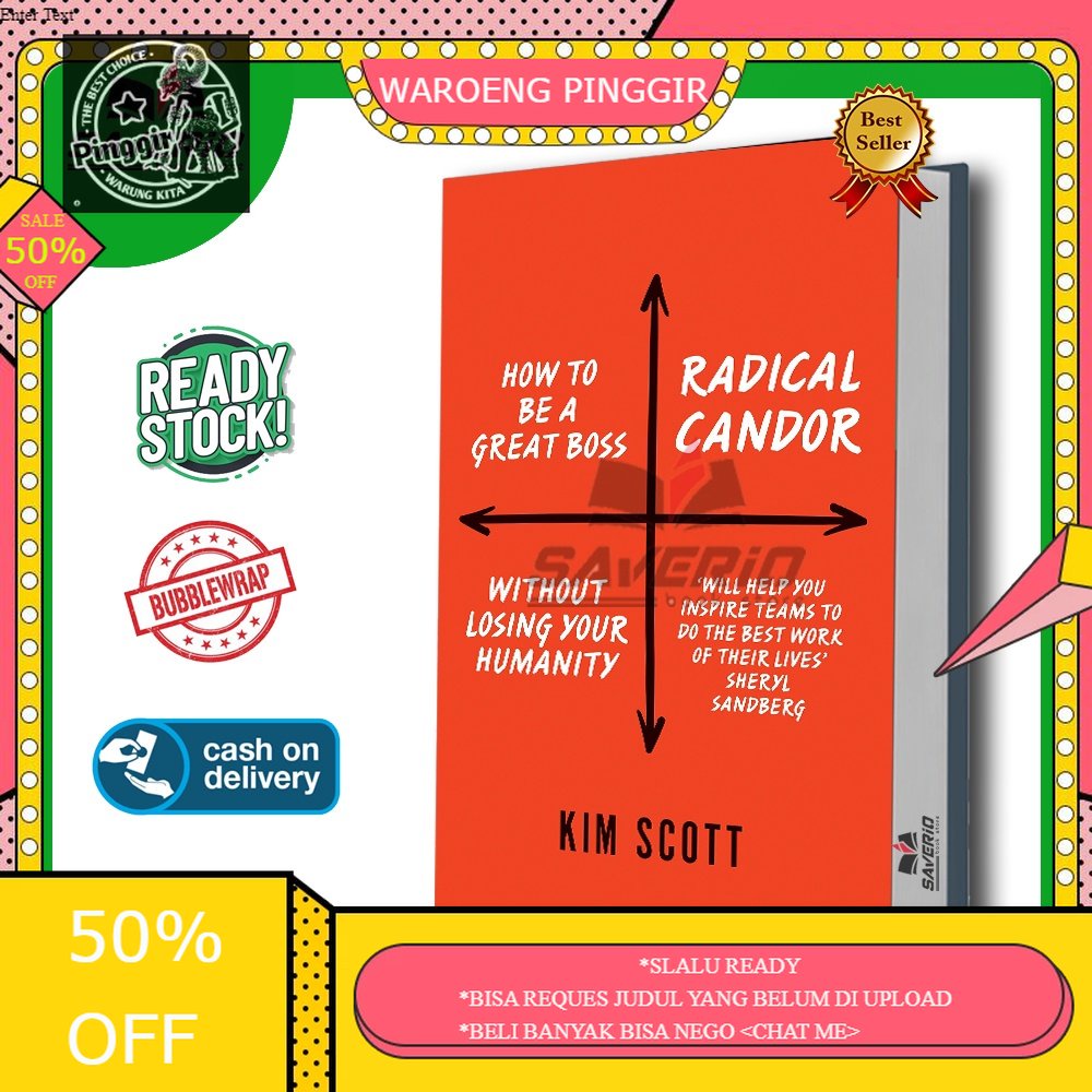 Jual Buku Radical Candor, be a kick-ass boss without lossing your ...