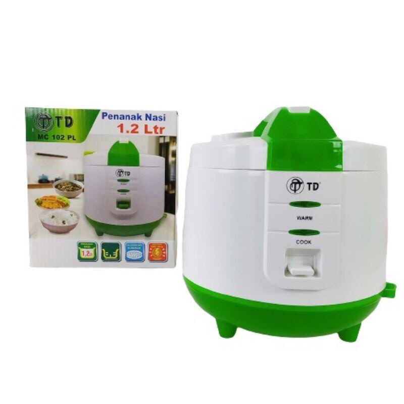 Jual Rice Cooker Merk TD 1,2 liter | Shopee Indonesia