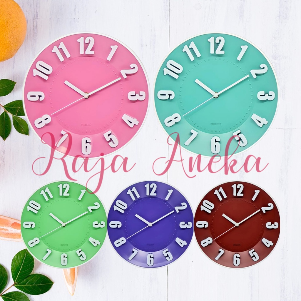 Jual JAM DINDING KIKAI MURAH UKURAN 28CM WARNA MENARIK 9628 9622 9635 ...
